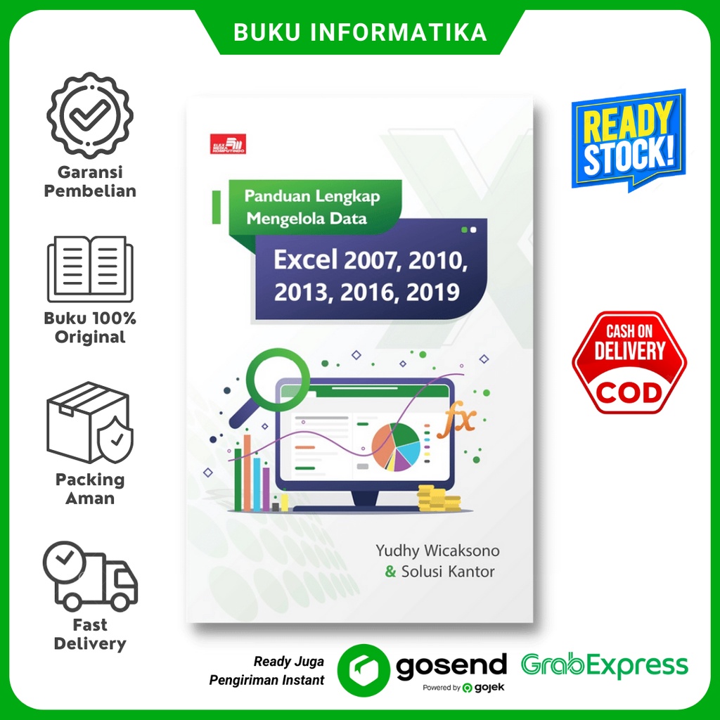 Jual Buku Panduan Lengkap Mengelola Data Excel 2007, 2010, 2013, 2016, 2019 | Shopee Indonesia