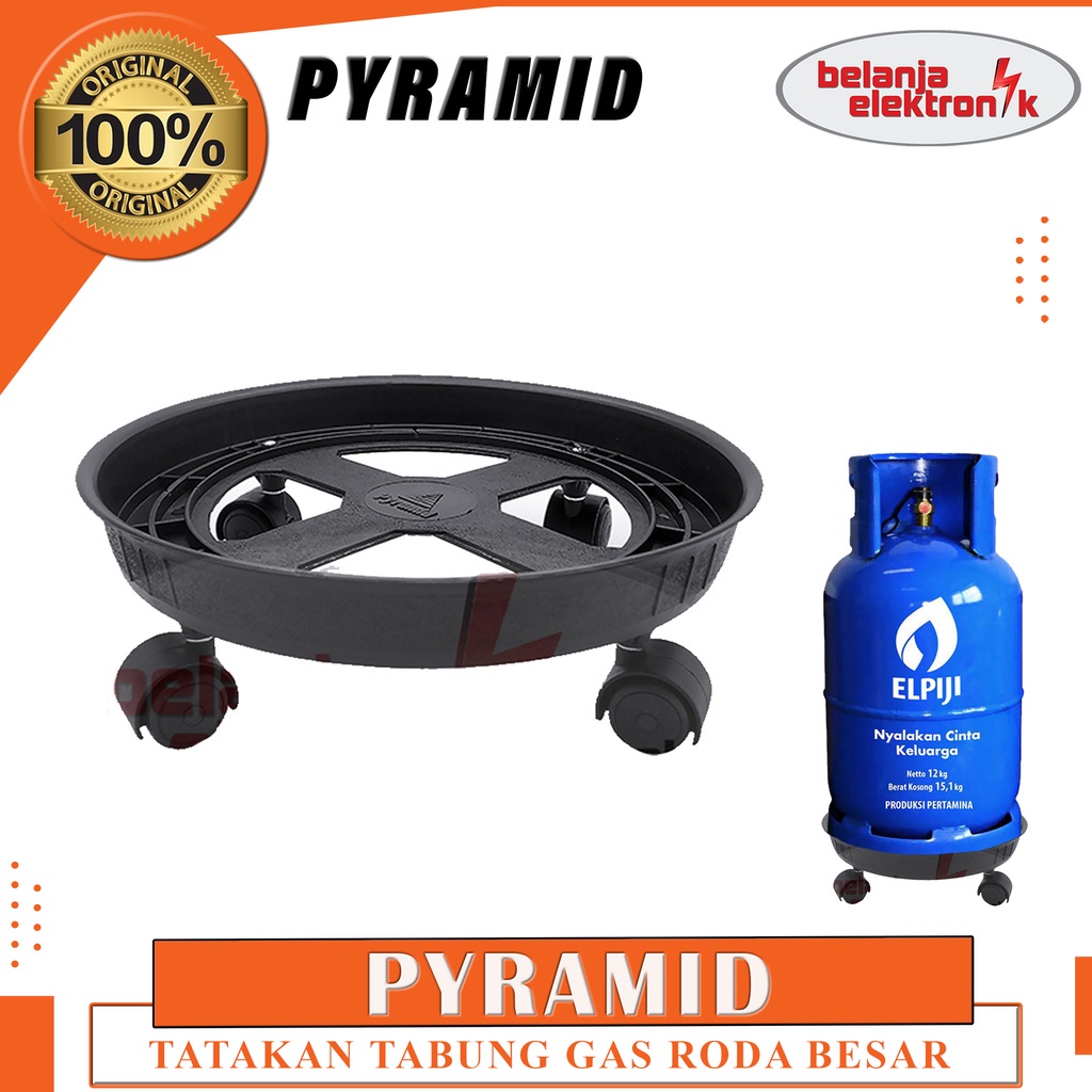 Jual RODA TABUNG GAS LPG PYRAMID RODA BESAR TATAKAN GALON / POT BUNGA ...