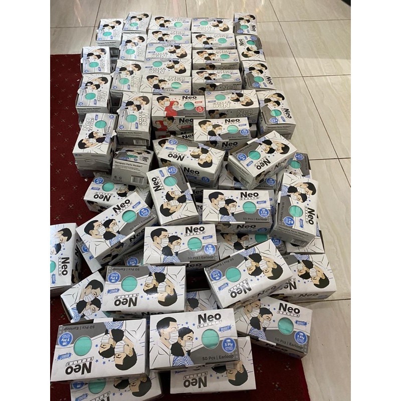 Jual MASKER NEO HEALTH 3 PLY (HIJAB dan NON HIJAB) cek stok ke admin ...
