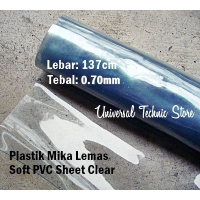 Jual Plastik Mika Lentur PVC Bening Lebar 137cm Tebal 0,70mm | Shopee Indonesia