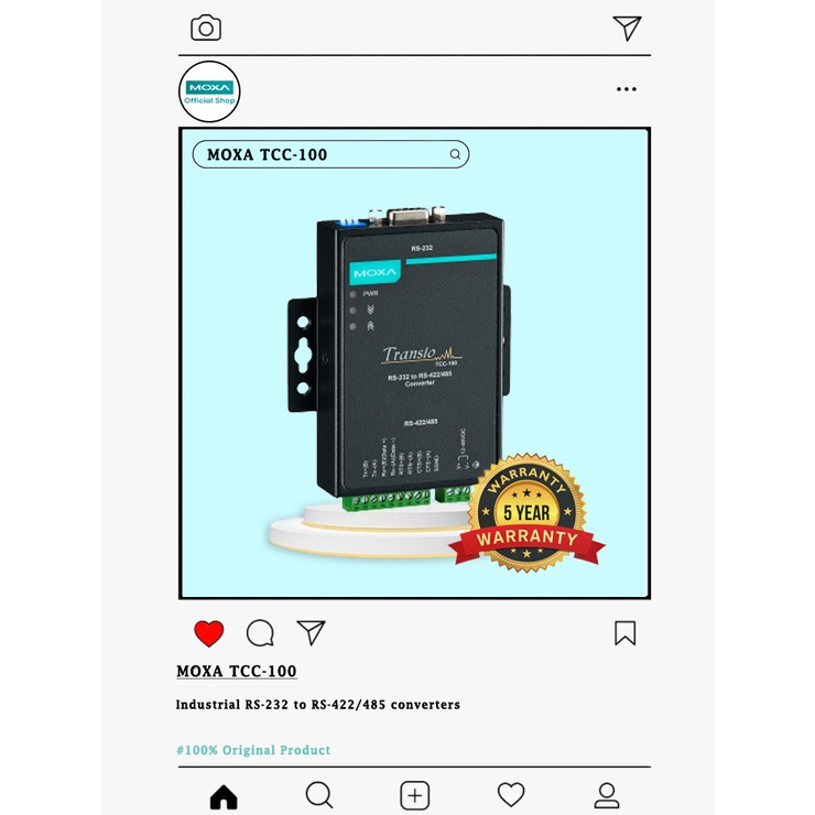 Jual Moxa TCC-100 Converters Serial to Serial RS-232/422/485 | Shopee Indonesia