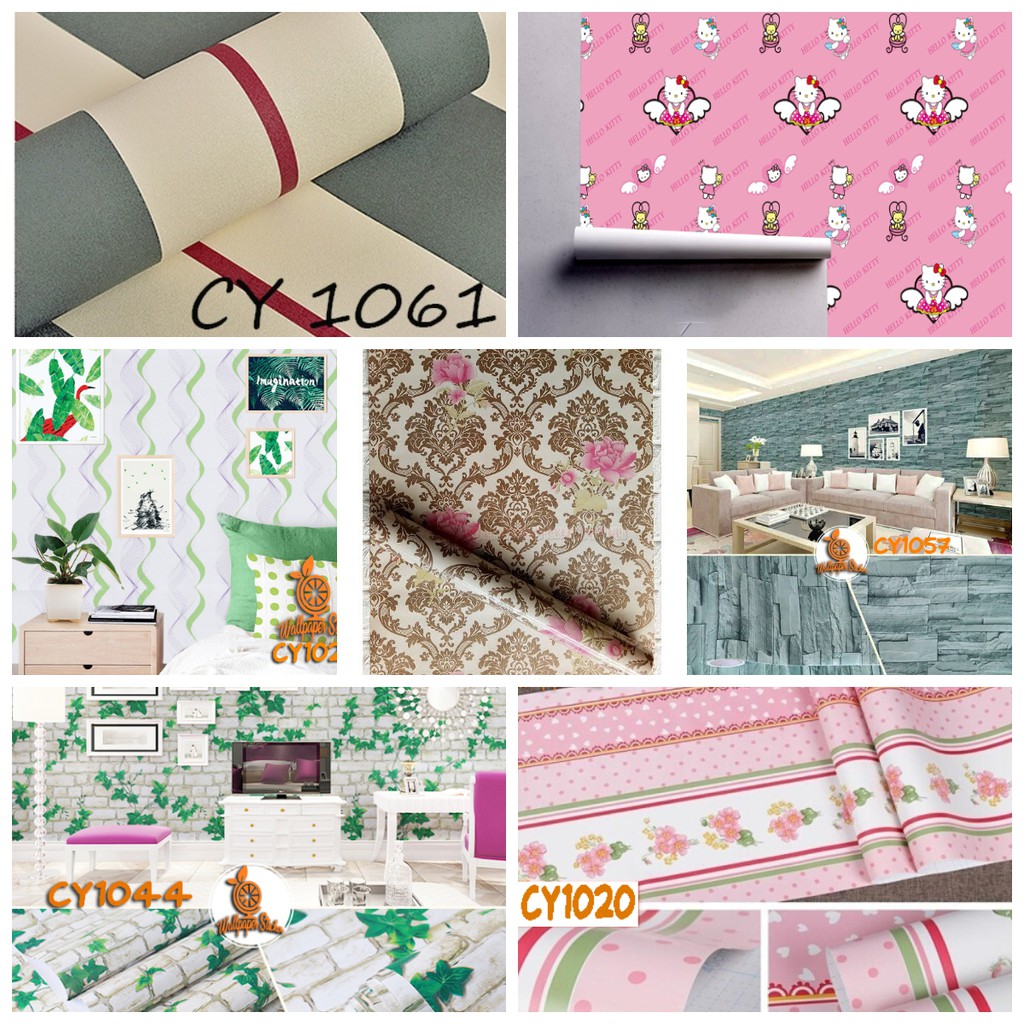 Jual Wallpaper Dinding All Motif Stiker Dinding Hiasan Wallpaper Ruang ...