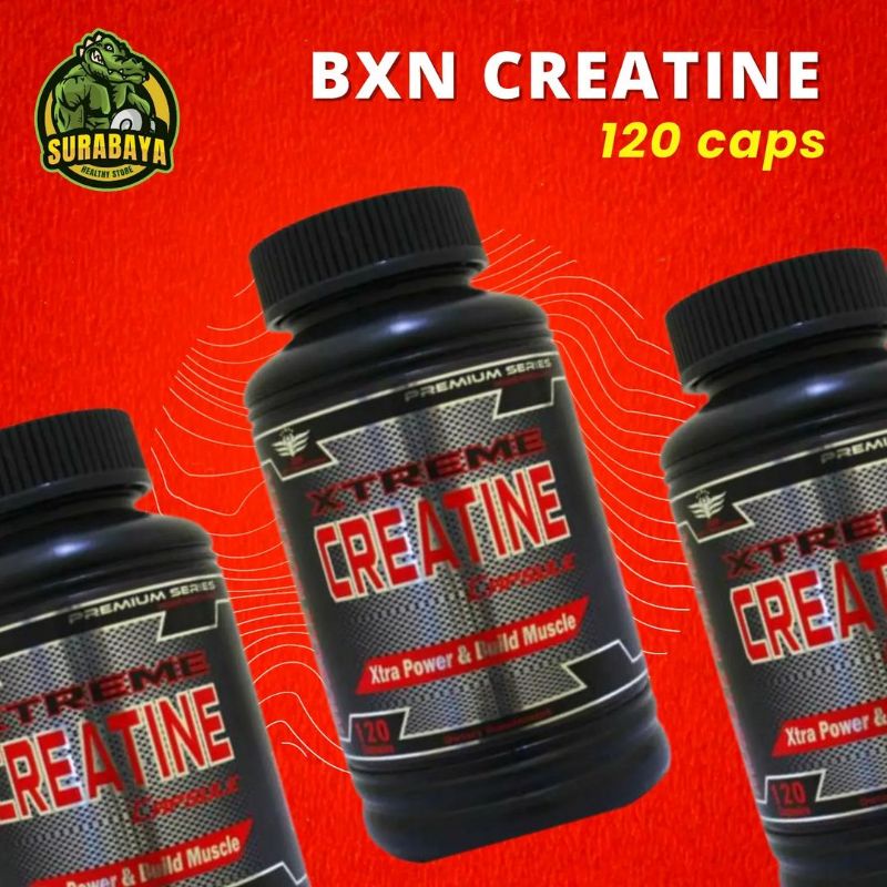 Jual BXN XTREME CREATINE 120 CAPSULES CREATINE MONOHYDRATE BODY EXTRME ...