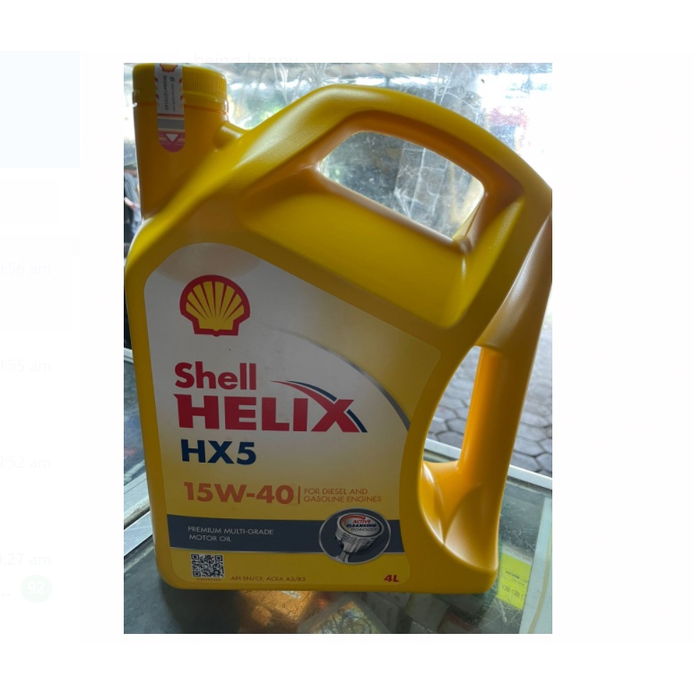 Jual Oli Shell HX5 Original SAE 15W-40 Kemasan 4 Liter Galon | Shopee ...