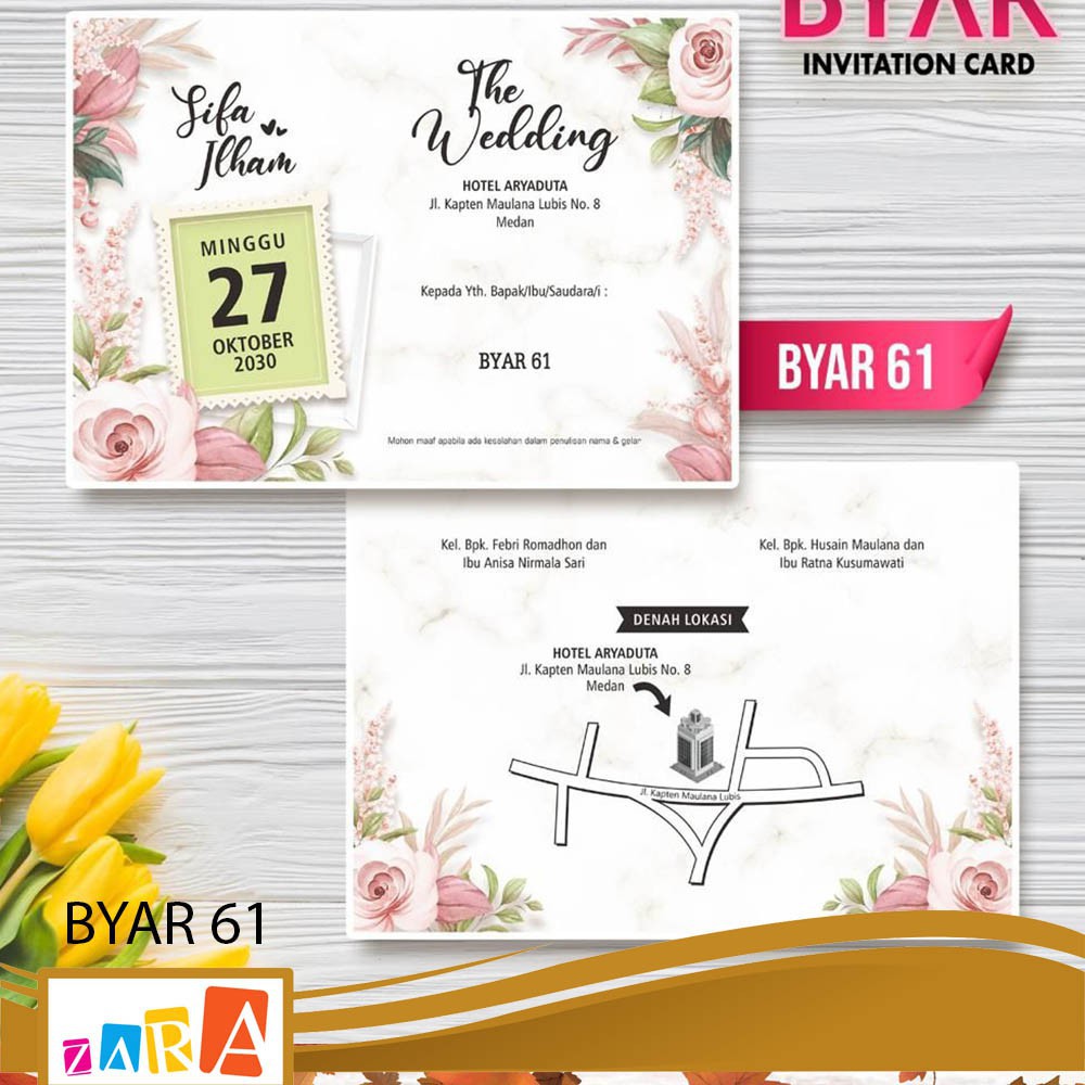 Jual Blangko Undangan Byar 61 Harga Per Pak Isi 100 Pcs + Plastik opp ...