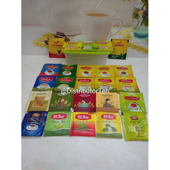 Jual Paket Teh Celup Amplop Campur Kombinasi Aneka Teh isi 25 dengan ...