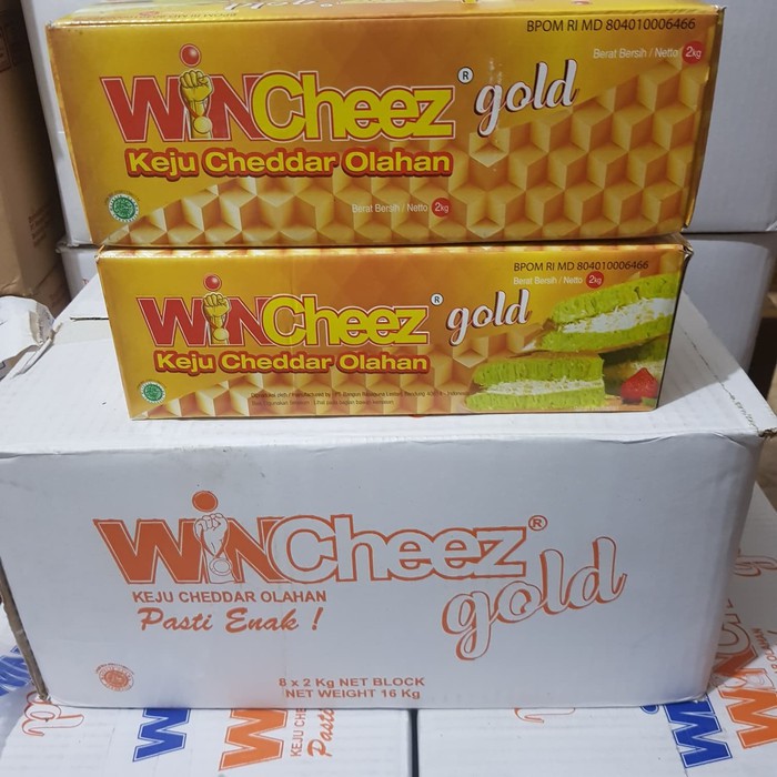 Jual Keju Cheddar Wincheez Gold 2 kg winchez winchees winciz gold ...
