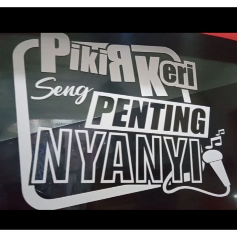 Jual Cutting Sticker kata kata kaca samping Truck dan pickup code x ...