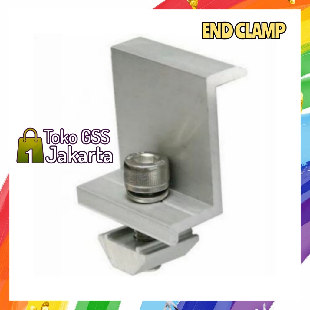 Jual Mounting Bracket Panel Surya / Solar Cell - End Clamp | Shopee ...