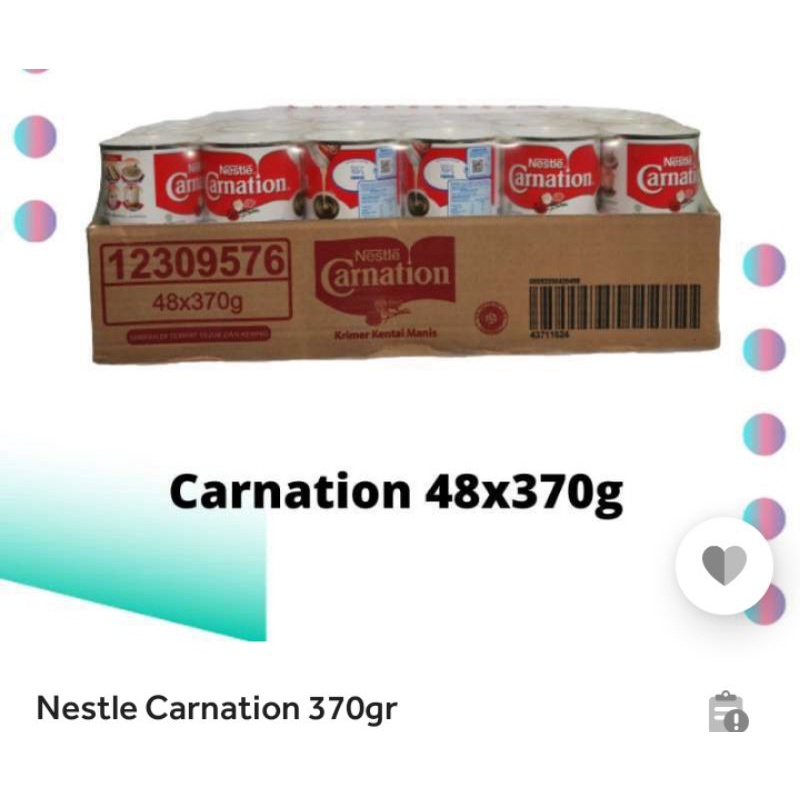 Jual Nestle Carnation 48 x 370gr (1 karton ) | Shopee Indonesia