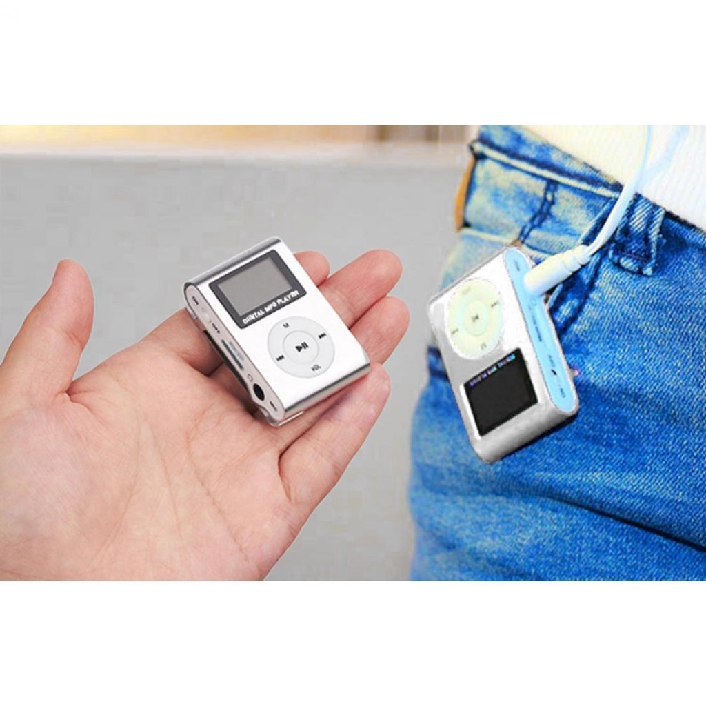 Jual Pod MP3 Player TF Card dengan Klip & LCD - ZC10 - Silver OMPL04SV ...