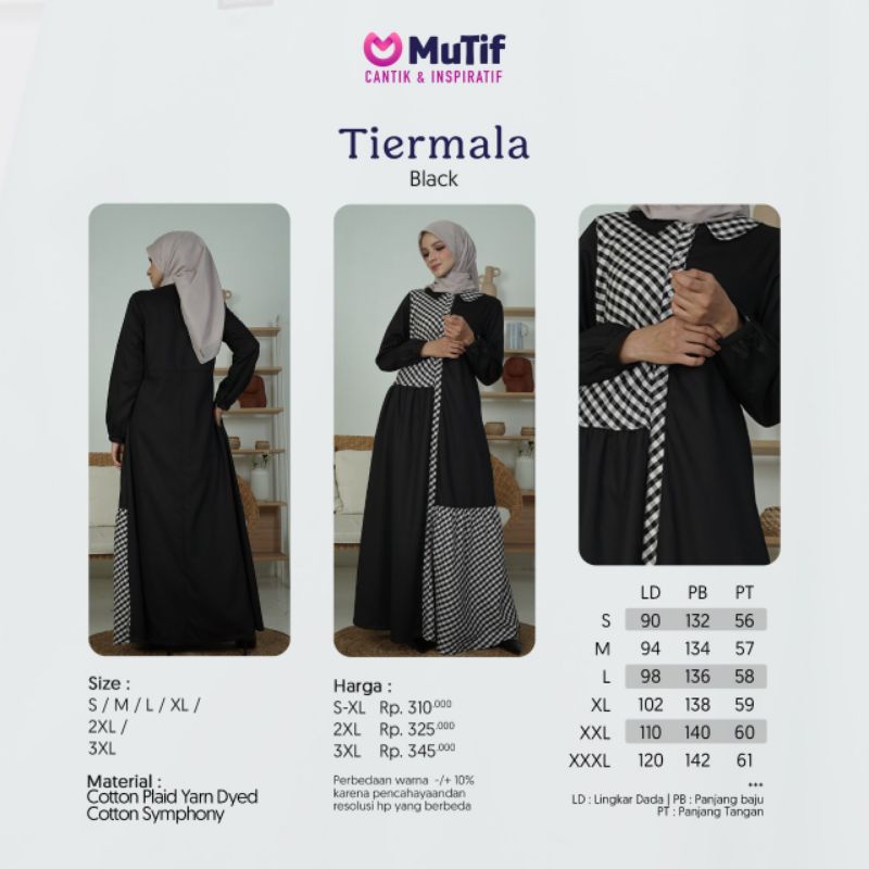 Jual mutif Tiermala black | Shopee Indonesia