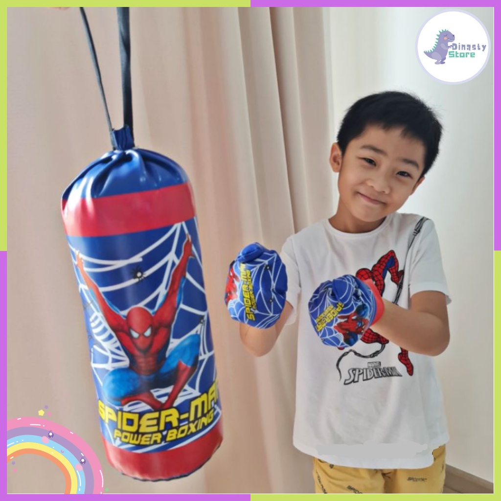 Jual Mainan Samsak Tinju Boxing Anak dan Sarung Tangan Tinju Set Busa ...