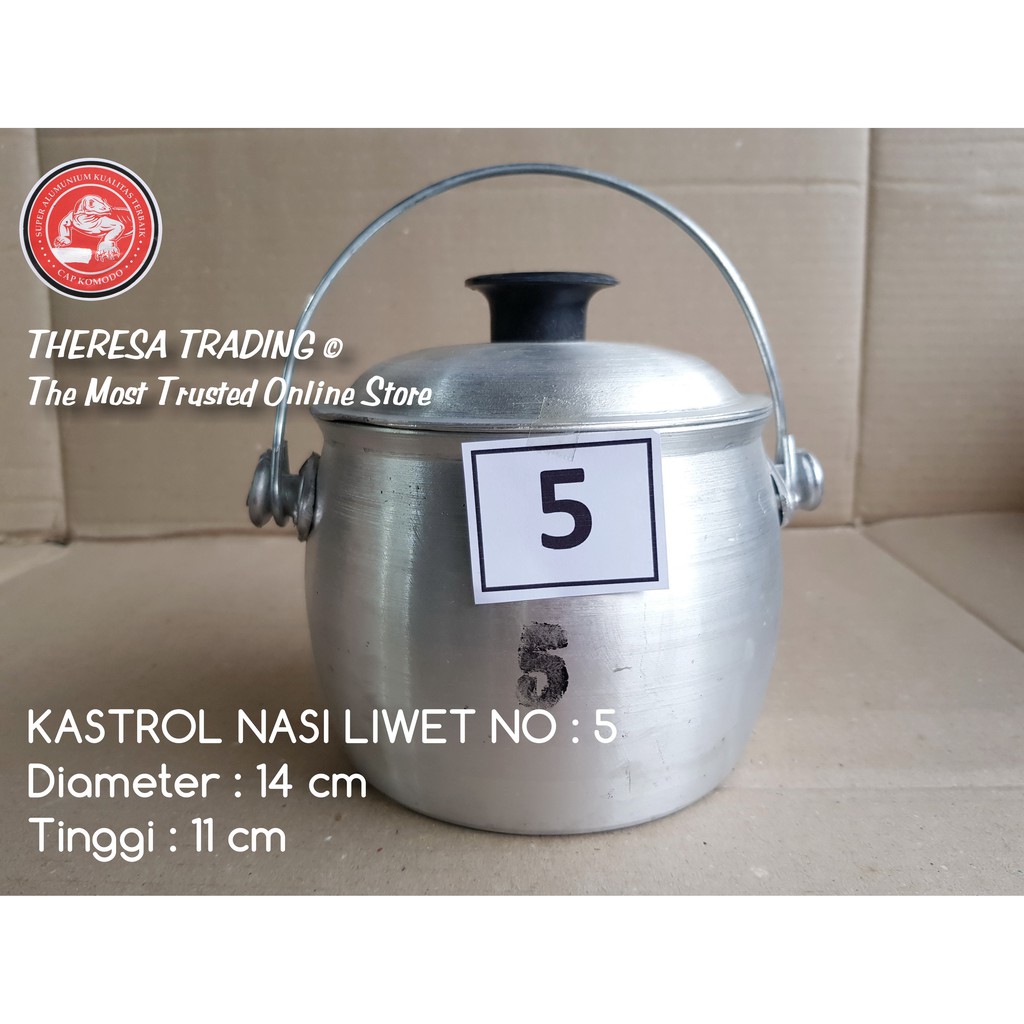 Jual KASTROL NO 5 PANCI KASTROL NASI LIWET IKAN ASIN TERI DIAMETER 14 ...