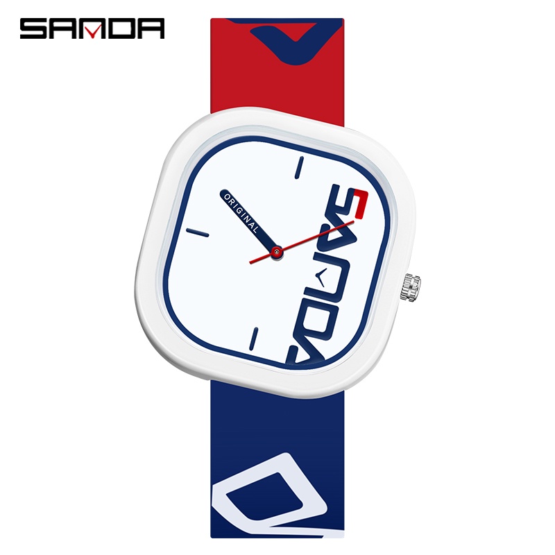Jual SANDA 3203 Jam Tangan Pria Wanita Analog Tali Rubber Anti Air ...