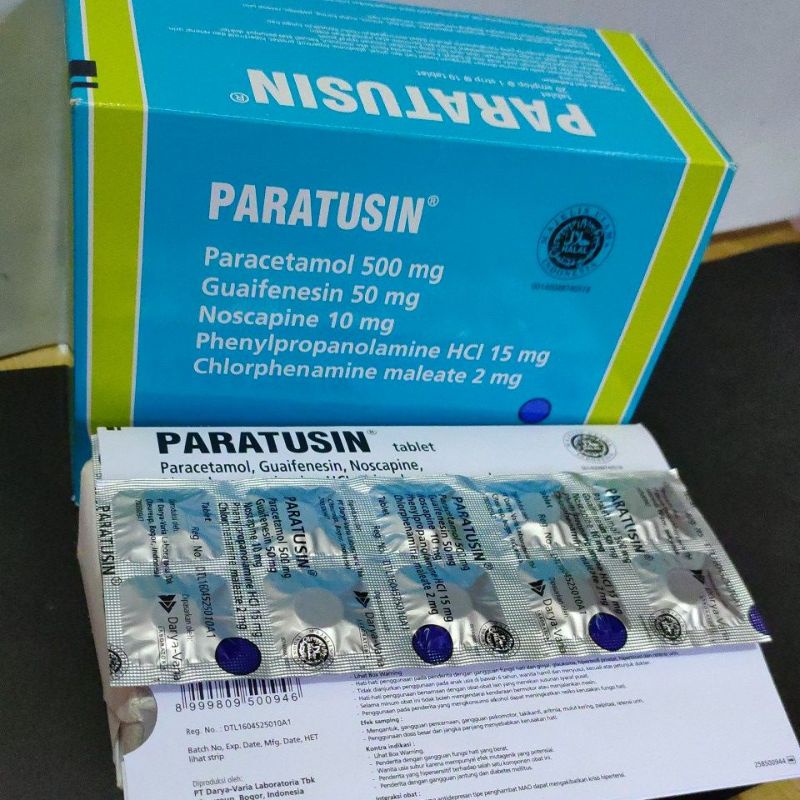 Jual PARATUSIN TABLET " Obat flu,hidung tersumbat,bersin2 & batuk ...
