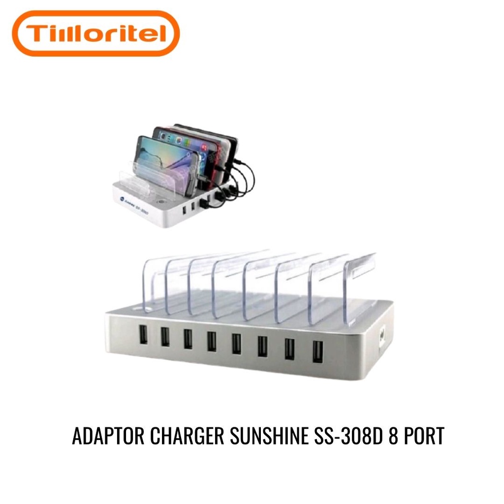 Jual ADAPTOR CHARGER SUNSHINE SS-308D 8 PORT | Shopee Indonesia