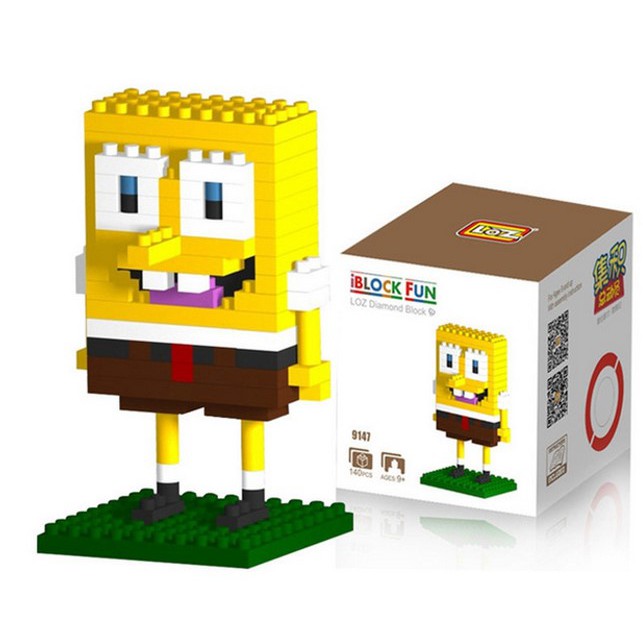 Jual Lego Mini - LOZ Diamond Block | SPONGEBOB | Action Figure | Shopee ...