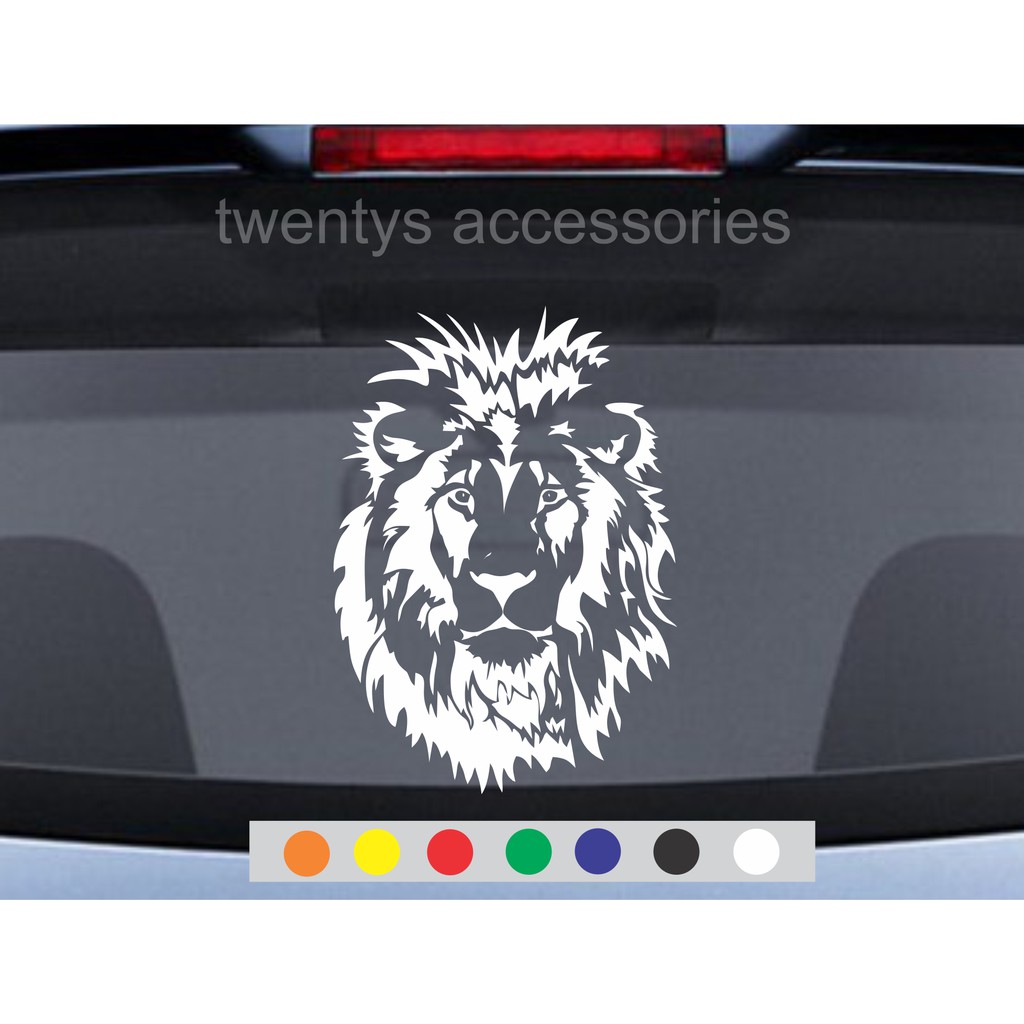 Jual stiker kaca mobil sticker singa stiker cutting | Shopee Indonesia