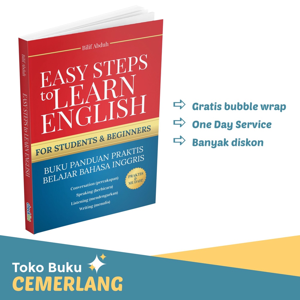 Jual Buku Belajar Bahasa Inggris Easy Steps to Learn English | Shopee ...