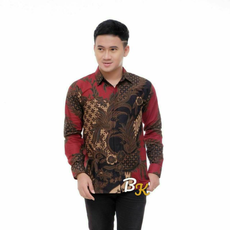 Jual kemejan batik lengan panjang | Shopee Indonesia