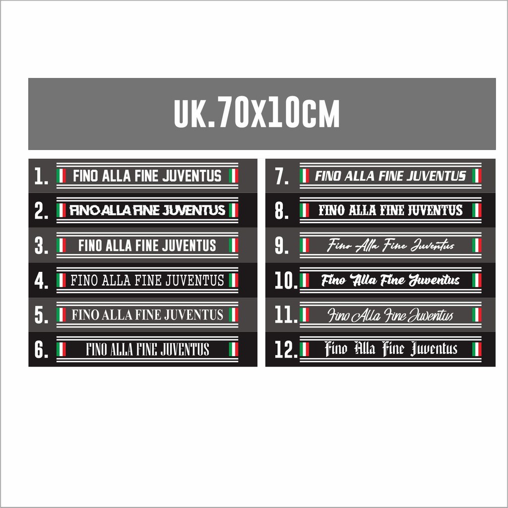 Jual STIKER JUVENTUS FINO ALLA FINE CUTTING STCIKER MOBIL DAN MEDIA ...