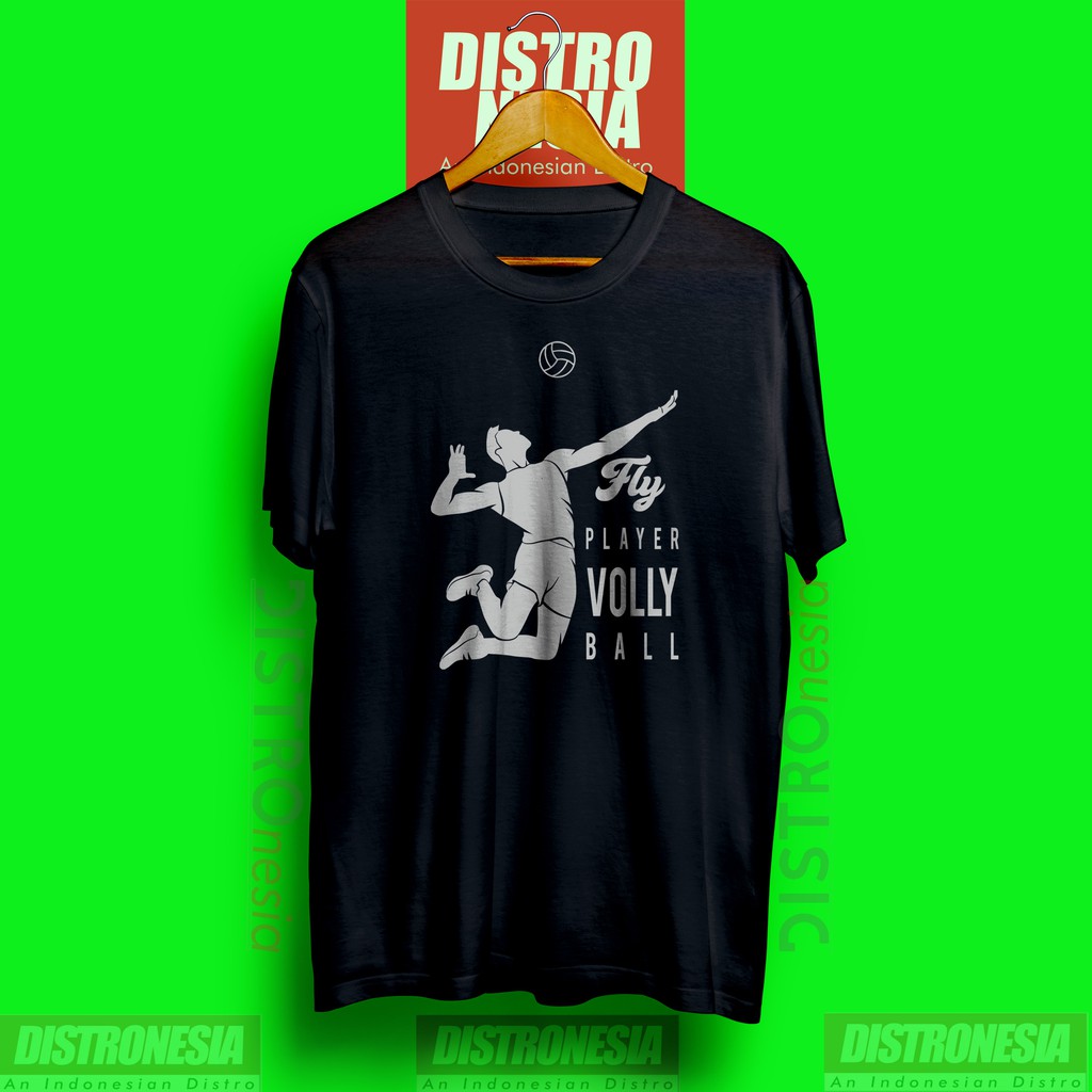 Jual Tshirt Kaos Pemain Bola Voly Fly high | Shopee Indonesia