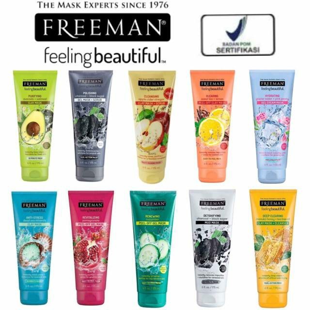 Jual FREEMAN FEELING BEAUTIFUL MASK/ CLAY/MUD/PEEL-OFF 175ML | Shopee ...