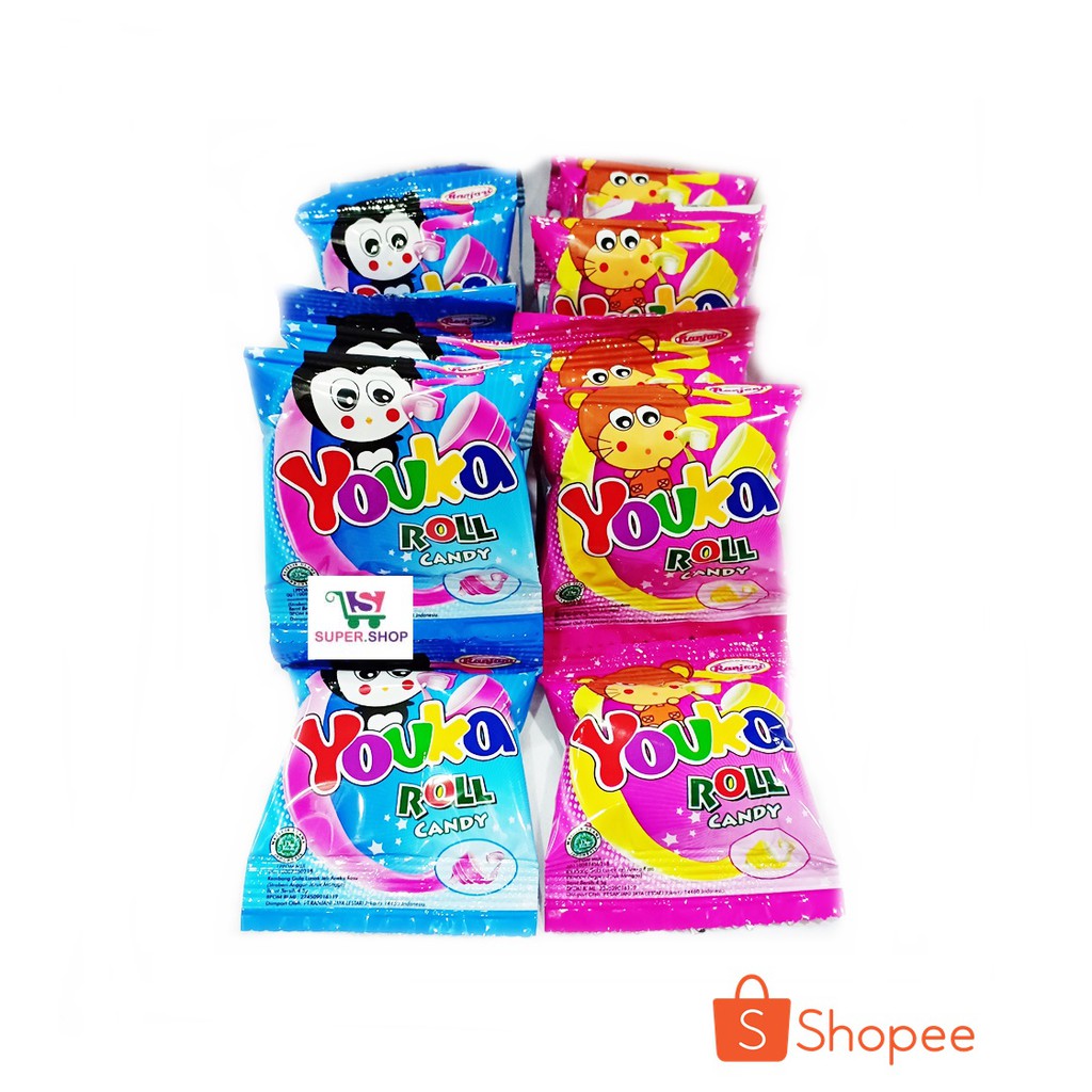 Jual Youka Roll Candy Permen Gulung Kertas isi 20 pcs | Shopee Indonesia