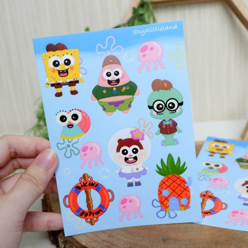 Jual Spongebob Sticker Sheet | Shopee Indonesia