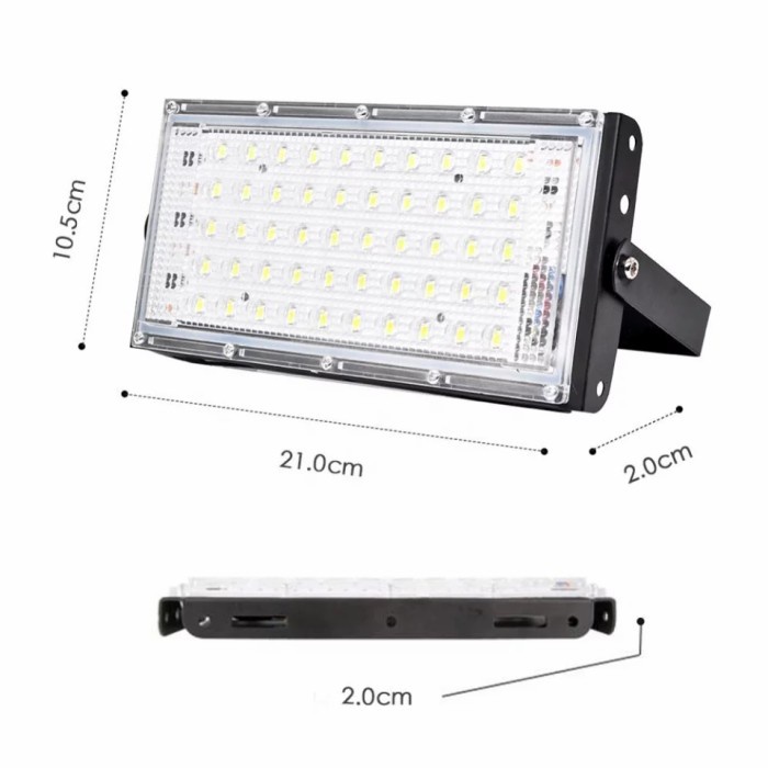Jual Lampu Sorot LED 50 watt outdoor putih IP66 anti air | Shopee Indonesia