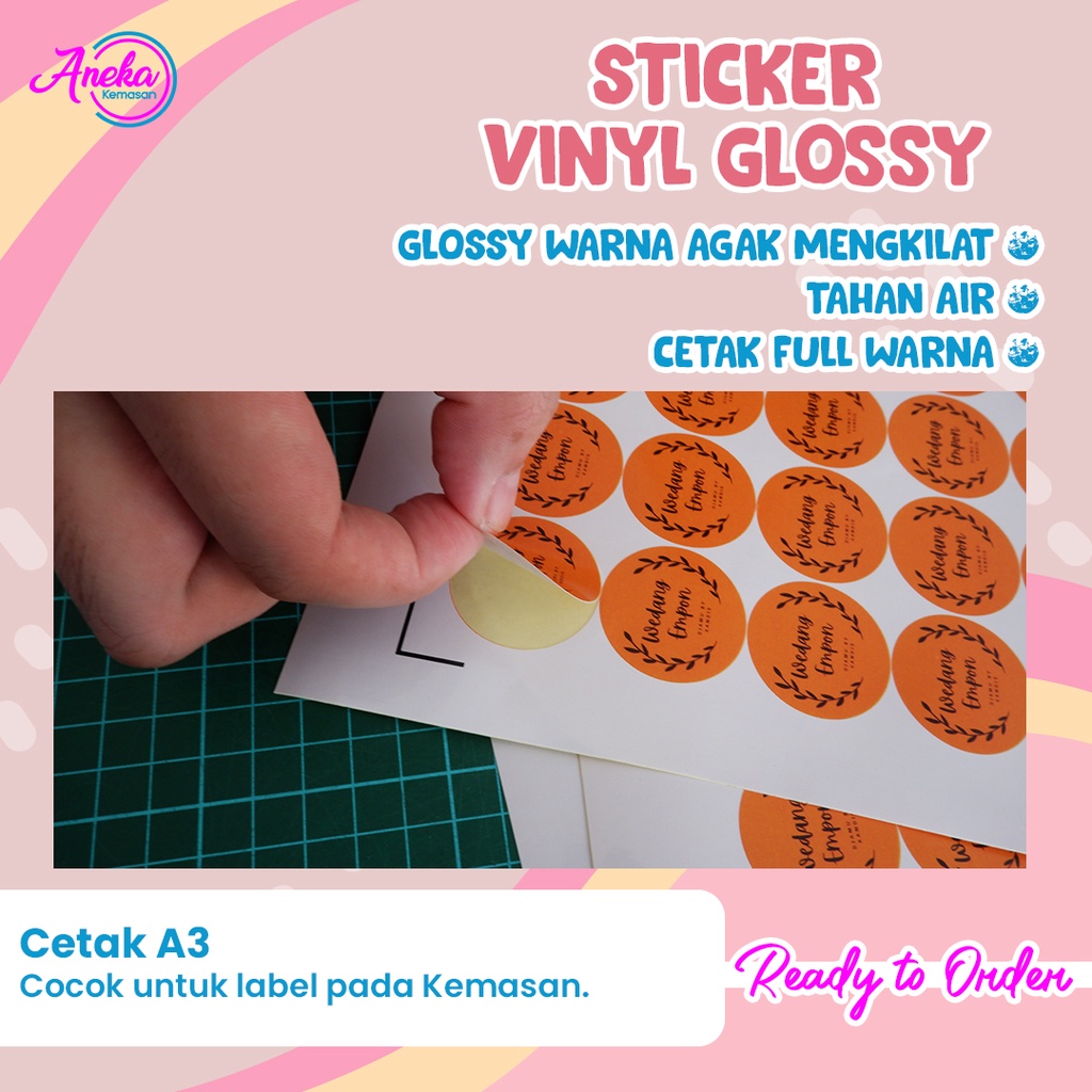 Jual Cetak Stiker Cromo Vinyl Stiker Cetak Stiker Cromo Bulat Label ...