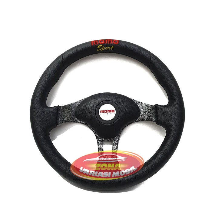 Jual Steer Setir Stir Racing Mobil NEW EVO AVION 14 INCH HITAM MOMO ...