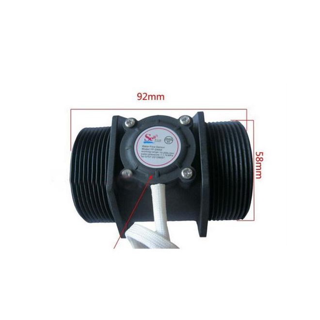 Jual Liquid Water Flow Sensor Meter 2 Inchi Inch 2" Sensor Aliran Air ...