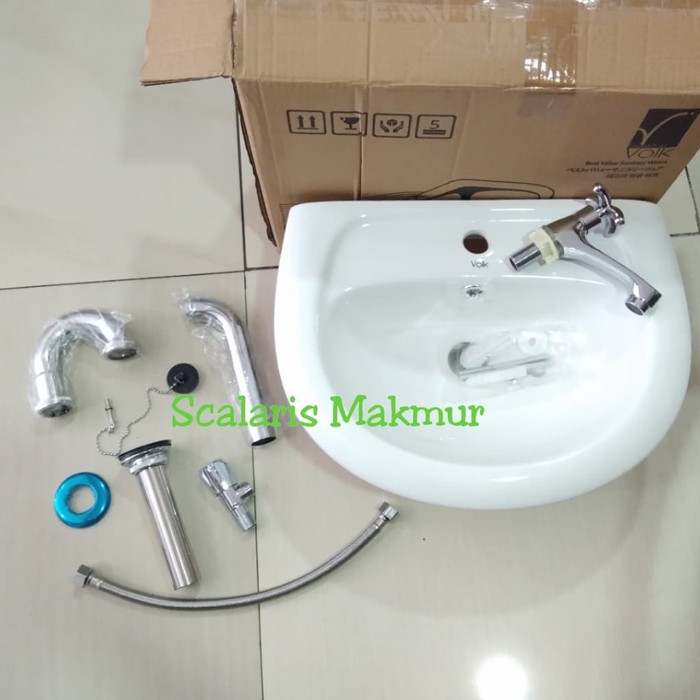 Jual Wastafel Gantung Set Murah / Wastafel set / Wastafel gantung volk ...