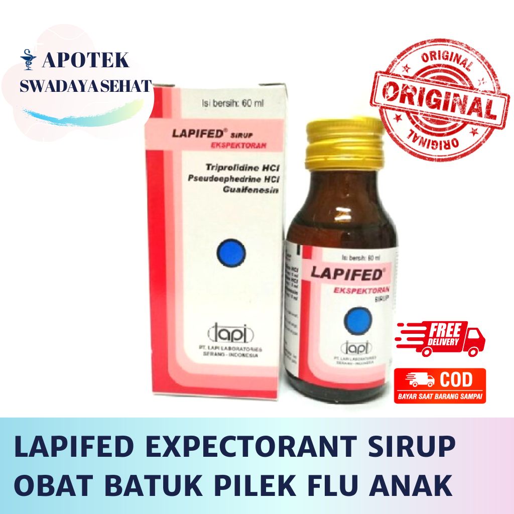 Jual LAPIFED EXPECTORANT SYRUP 60 ML - Obat Batuk Berdahak Pilek Flu ... Jual LAPIFED EXPECTORANT SYRUP 60 ML - Obat Batuk Berdahak Pilek Flu ...