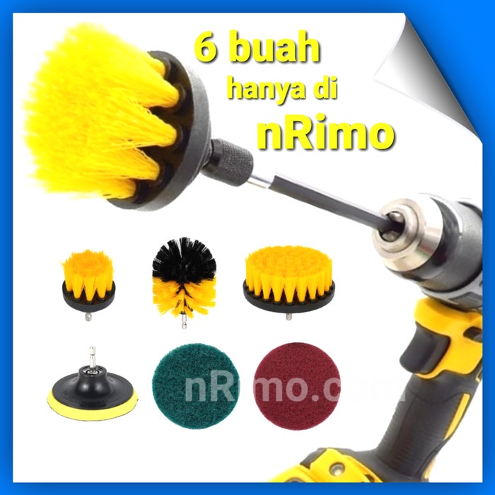 Jual Mata Bor Sikat Pembersih Kepala Sikat Bor Listrik Drill Brush ...