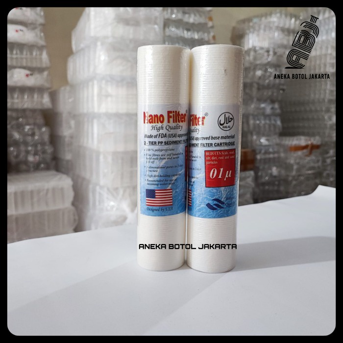 Jual Nano Filter air ukuran 10 inch / Filter air / cartridge / sedimen ...
