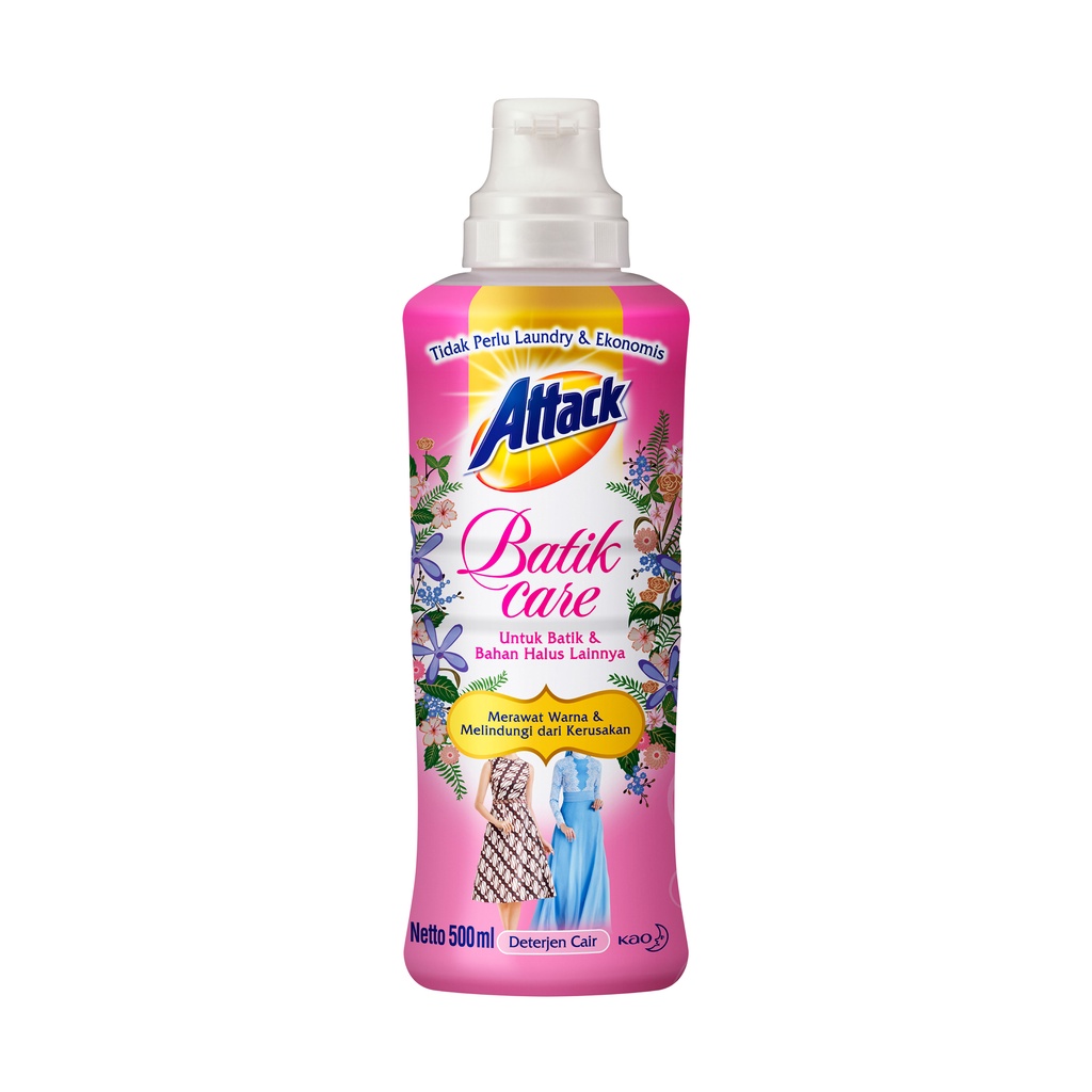 Jual Attack Batik Care Deterjen Cair Botol 500 ml | Shopee Indonesia