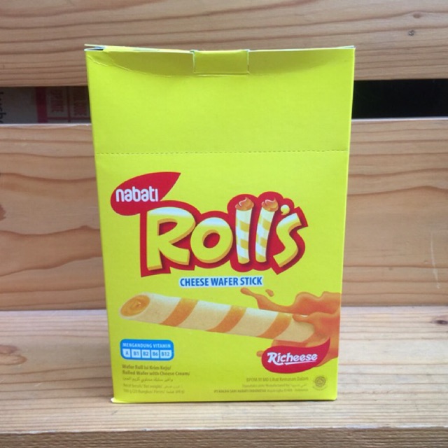 Jual Richeese Nabati Rolls isi 20pcs x 8gr (1 Box) | Shopee Indonesia