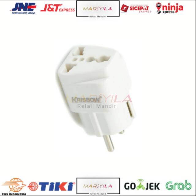 Jual ADAPTOR COLOKAN UNIVERSAL KRISBOW TANPA SWITCH | CONVERTER COLOKAN ...