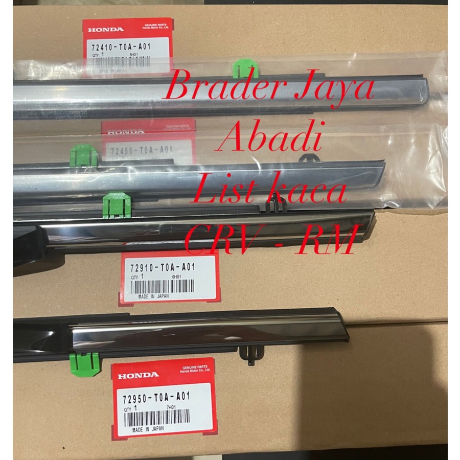 Jual LIST PELIPIT JENDELA KACA LUAR MOLDING KARET PINTU LIS WATER STRIP ...