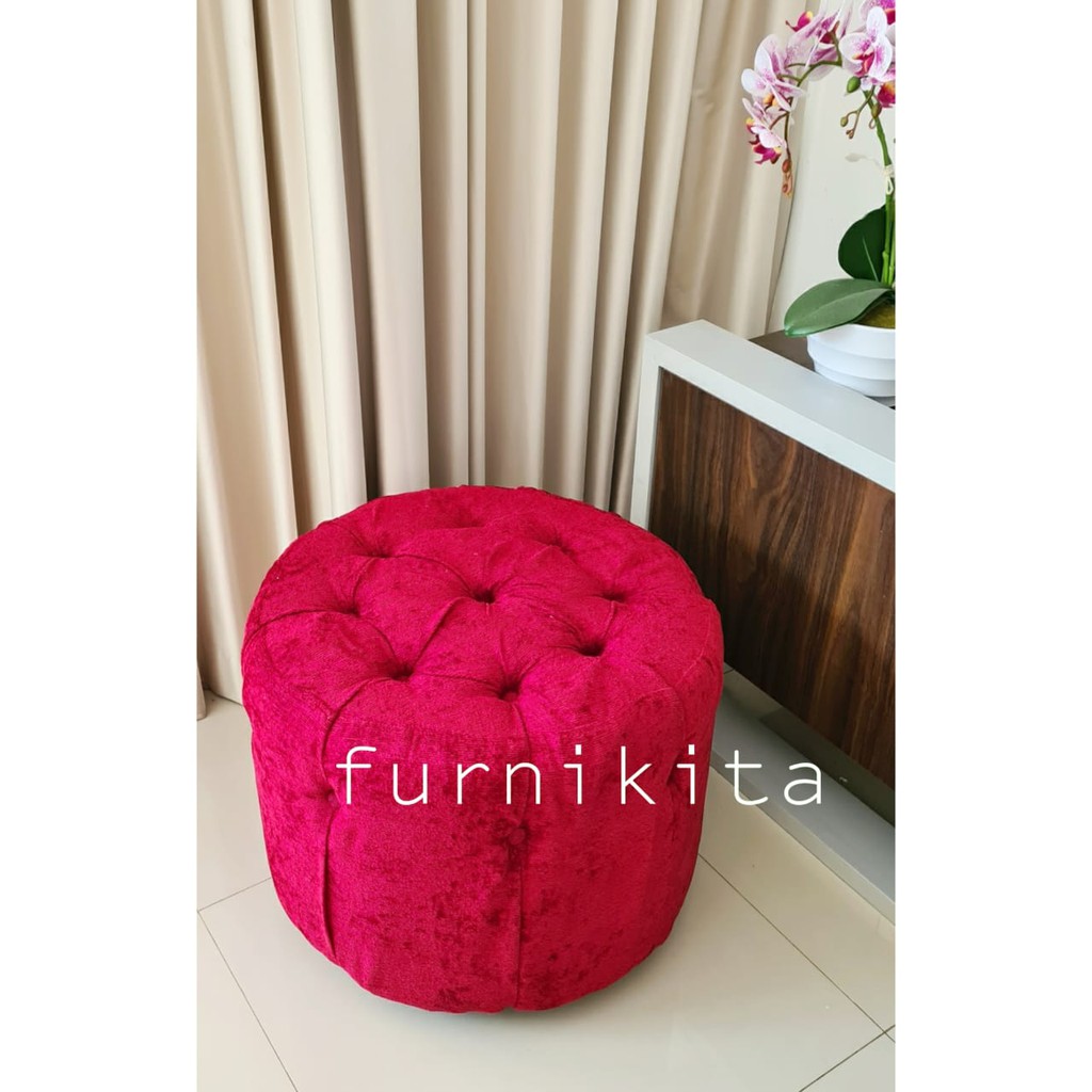 Jual SOFA BULAT STOOL SOFA PUFF SOFA MEJA RIAS MEWAH | Shopee Indonesia