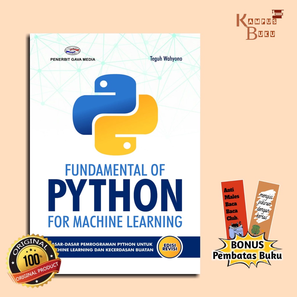Jual BUKU FUNDAMENTAL OF PYTHON FOR MACHINE LEARNING edisi Revisi - ORI | Shopee Indonesia