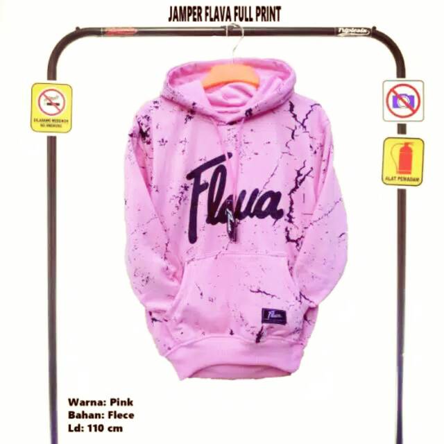 Jual Jaket switer flava bercak ping muda fleece tebal | Shopee Indonesia