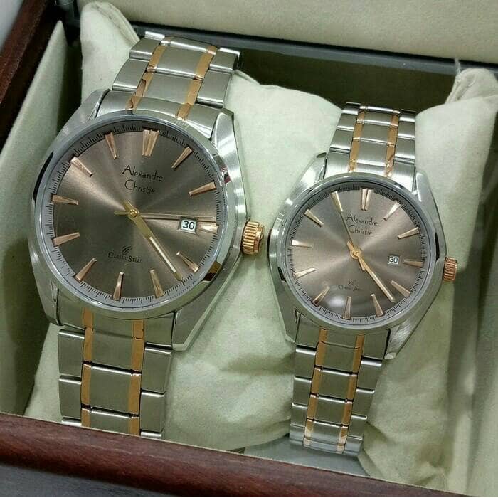 Jual ALEXANDRE CHRISTIE WATCH AC 8500 COUPLE HARGA SATUAN SILVER COMBI ...