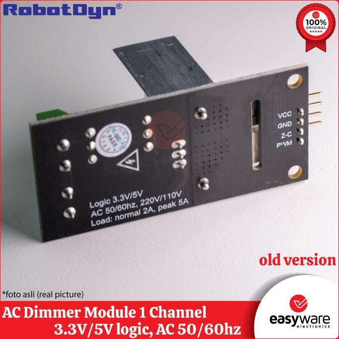Jual DIMMER AC LIGHT MODULE 1 CHANNEL 3.3V 5V 220V 110V ROBOTDYN AC LIGHT D | Shopee Indonesia