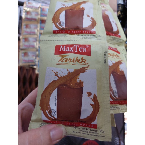 Jual MAX TEA TEH TARIK MAXTEA 1 RENCENG ISI 10 SACHET | Shopee Indonesia