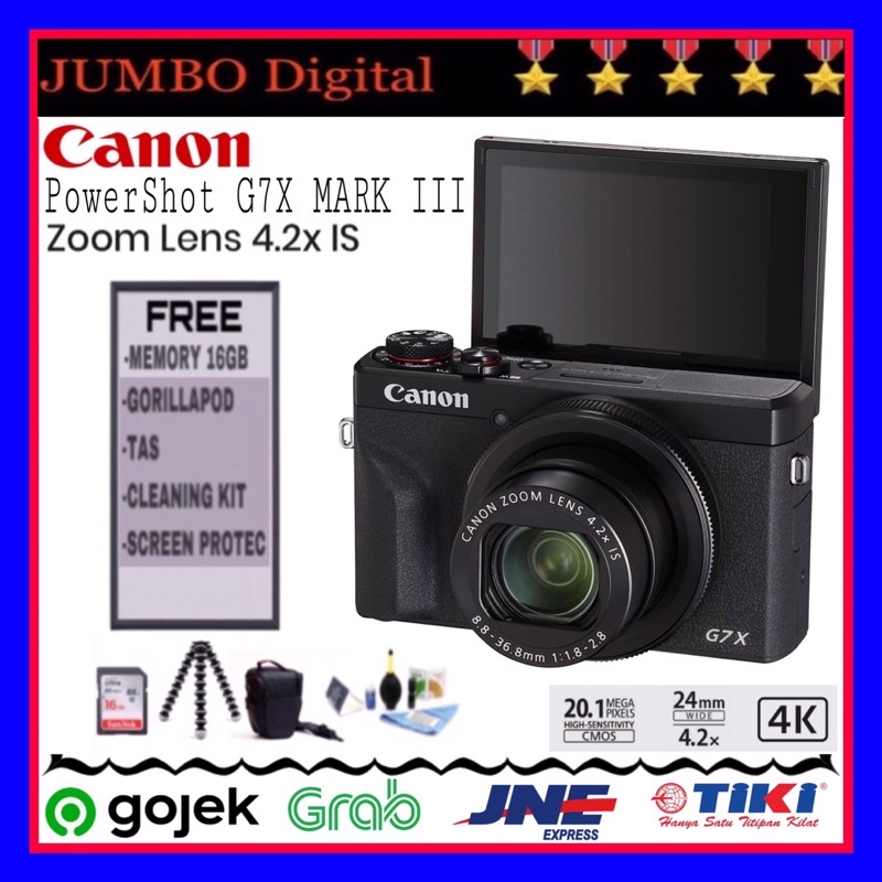 Jual Canon G7X Mark3 Camera G7 X iii Mark 3 Digital Pocket G 7 4K Power Shoot | Shopee Indonesia