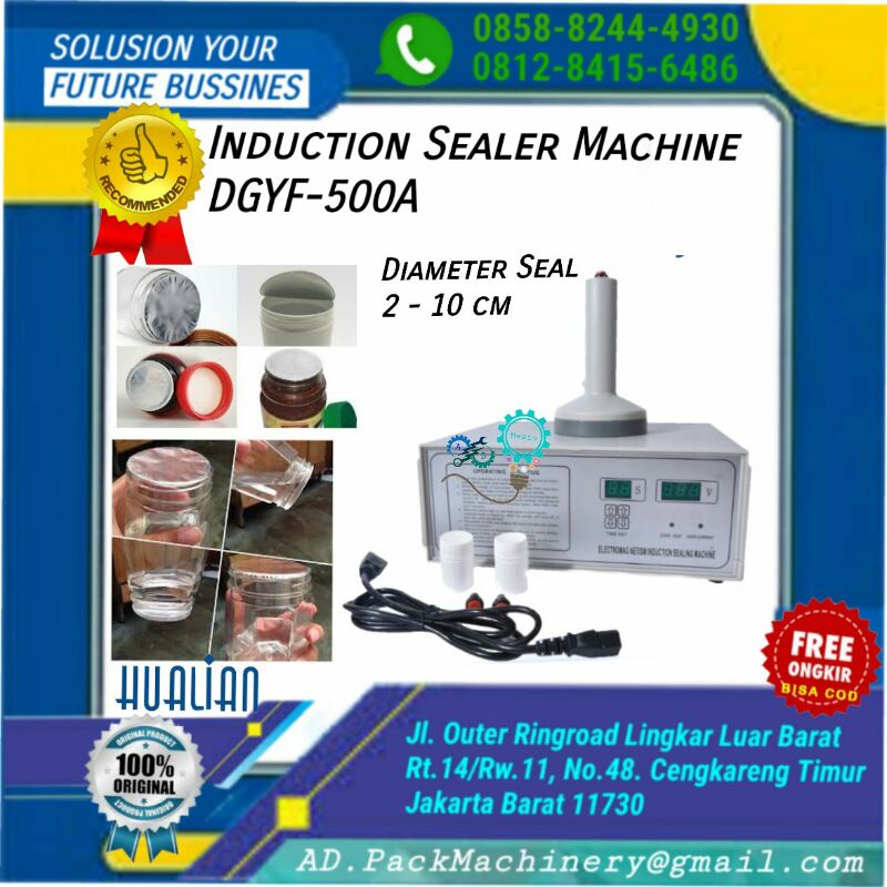 Jual mesin induction sealer mesin segel kemasan alufoil botol | Shopee ...